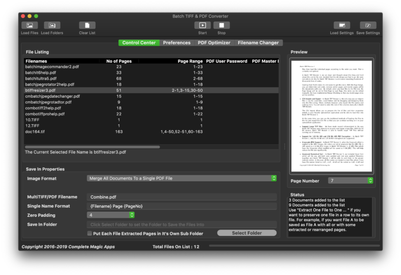 Batch TIFF & PDF Converter – CompleteMagic Apps